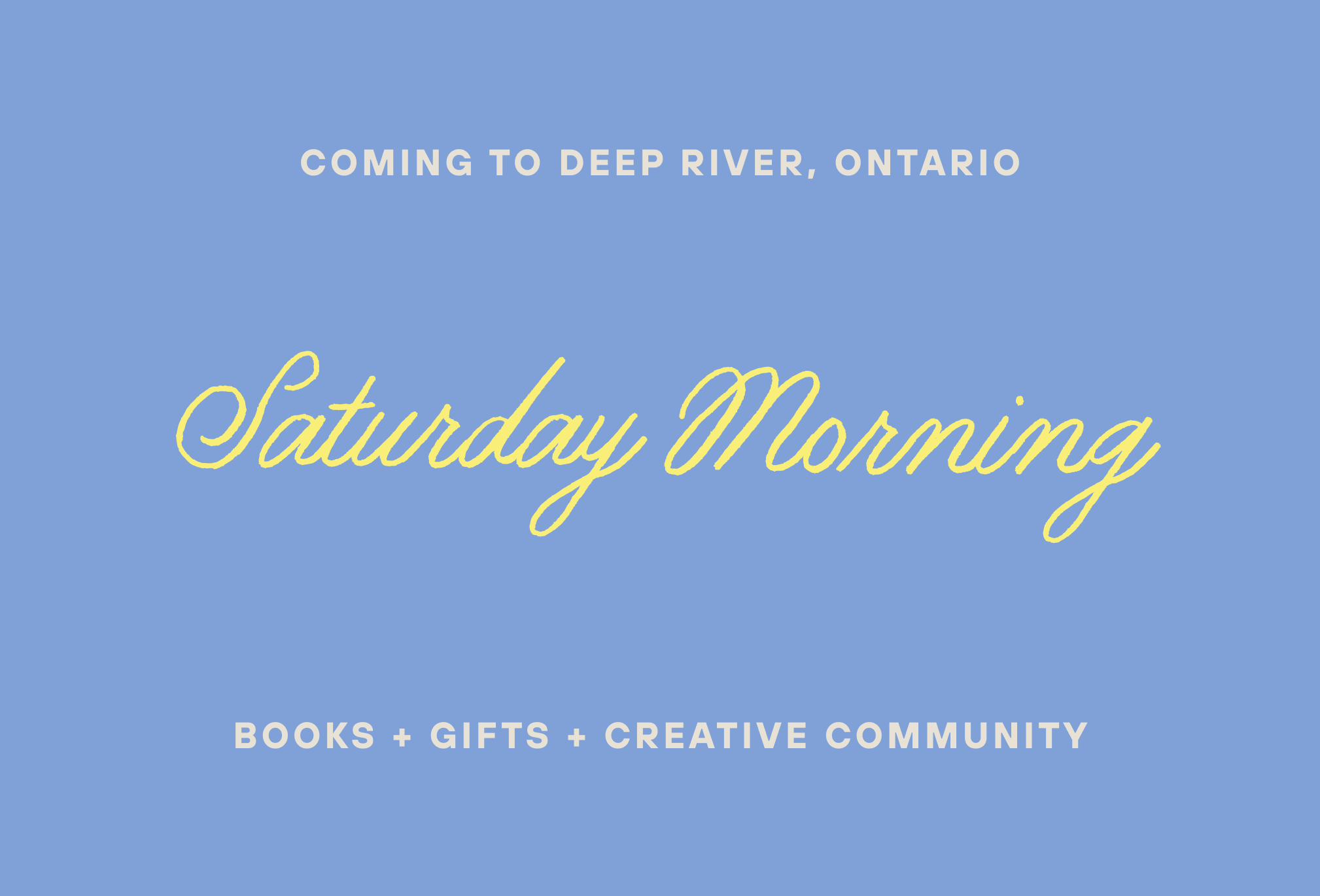 Saturday Morning Books & Analog - Our Story